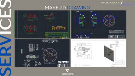 Make You 2d Part And 2d Assembly Designs By Valenadha Fiverr