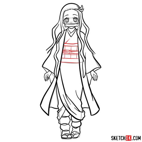 How To Draw Nezuko Kamado A Demon Slayer Drawing Guide