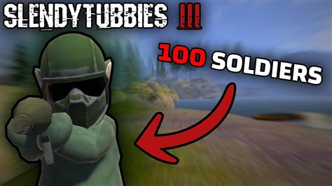 100 Soldier Tubbies Attempt To Beat Survival Mode In Slendytubbies 3