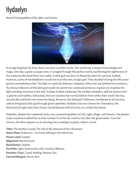 Hydaelyn Final Fantasy D20 Pdf