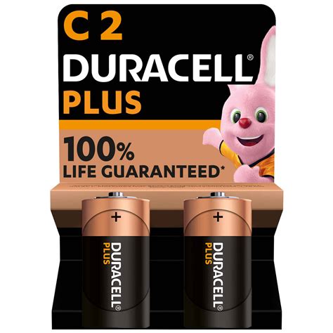 Pilhas C Plus 2 Un Duracell Continente
