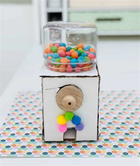 Diy Cardboard Gumball Machine Hello Wonderful