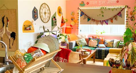 Colorful Mural Filled India Inspired Australia Home Photos Apartment Therapy