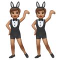 People With Bunny Ears Medium Skin Tone Emoji