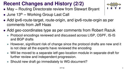 Ietf Yang Routing Types Update Ppt Download