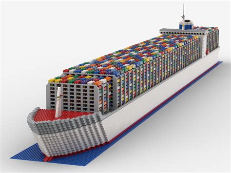 Lego Moc Container Ship V2 Partially Modular By Bernd Das Brot Rebrickable Build With Lego