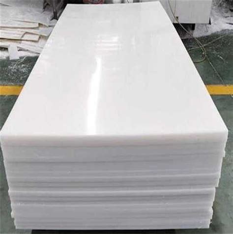 Rectangular White Hdpe Sheet 1m X 2m 25mm Thickness Durable