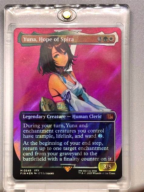 Surge Foil Borderless Mint Yuna Hope Of Spira Hobbies And Toys