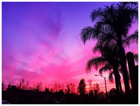 Pink Sunset Stock Image Image Of Sunset California 51610709