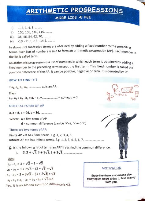 Solution Cheat Sheet For Arthmetic Progressions And Triangle Studypool