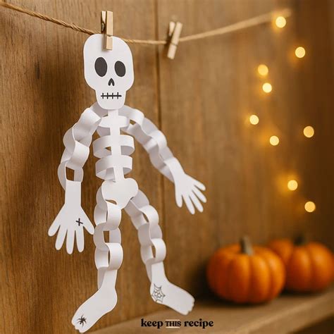 How To Make A Skeleton Paper Garland At Home