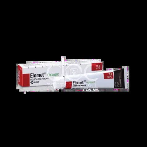 Elomet Mometasone 01 Ointment 15g