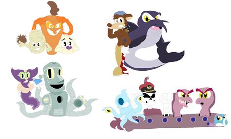 ~cuphead Mermaid Bosses 3~ By Kirathememequeen On Deviantart