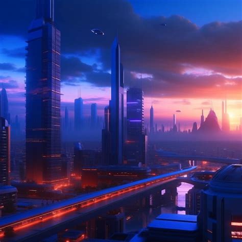 Premium Ai Image Future City