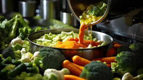 Nutritious Vegetable Food Processing Premium Ai Generated Image