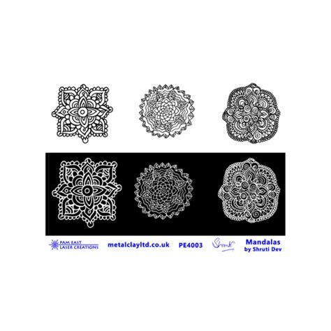 Pam East Texture Mat Mandalas By Shruti Dev Texture Tile Metal Clay Ltd