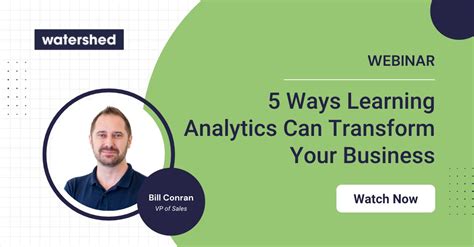 5 Ways Learning Analytics Can Transform Your Business Webinar Watershed