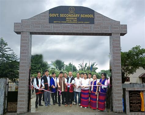 Moyong Inaugurates School Gate Arunachal Observer