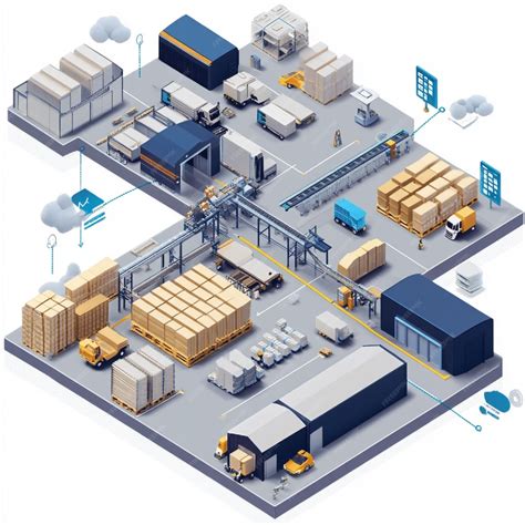 A Visual Of A Logistics Centers Operational Workflow Highlighting Key