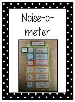 Noise O Meter Noise Level In The Classroom By The Teaching Chick