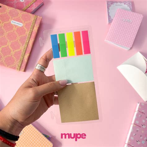 Set De Notitas Adhesivas Banderitas Para Cuadernos Anillados Con Bloc Verde Mupe