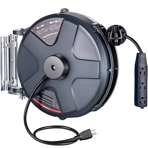 Carrete De Cable De Extensión Retráctil Vevor 5032ft Carrete De Cable De Alimentación 163