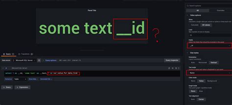 stat panel text mode name only but i see exta text on panel