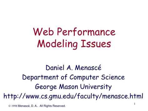 Ppt Web Performance Modeling Issues Powerpoint Presentation Free