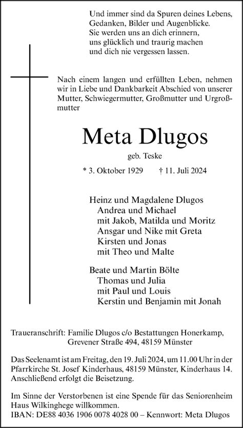 Traueranzeigen Von Mutte Mutter Trauerms