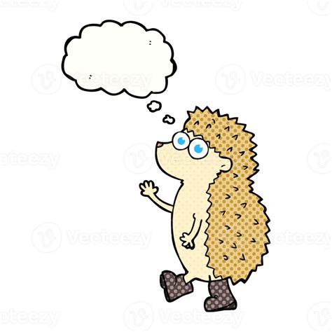 Cute Thought Bubble Cartoon Hedgehog 45287250 Png