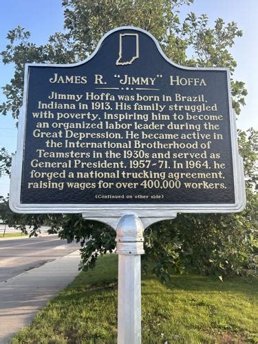 Mark Bennett As Historical Marker Subjects Go Jimmy Hoffa Indeed Made