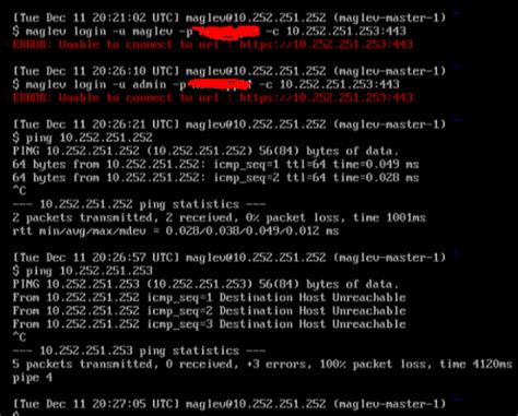 Solved Error Connection Details Are Not Configured Run Maglev Login First Cisco Community