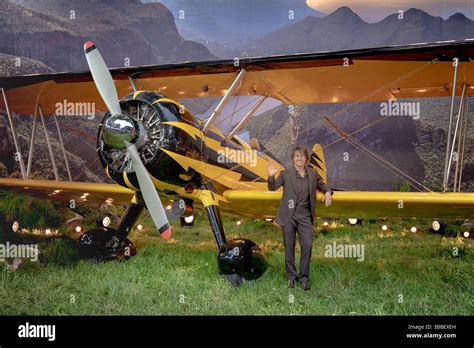 London Uk 15th May 2025 Tom Cruise Poses With A Yellow Stunt