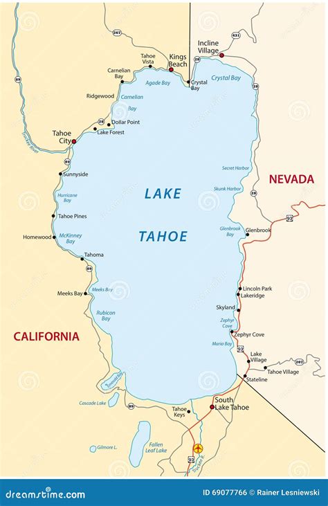 Lake Tahoe Road Map Lake Tahoe Road Map Max Usa Map Lake Tahoe