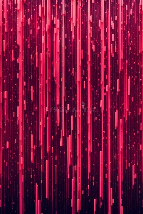 Abstract Animation Of Binary Code Cascading Down Like Digital Rain Stock Illustration