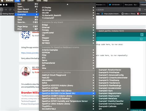 Following Sparkfun Bno080 Guide Installed Library But Yet Arduino Cannot Find File Or Directory