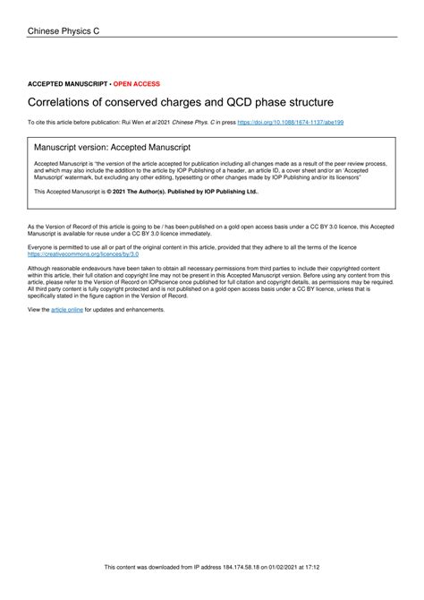 Pdf Correlations Of Conserved Charges And Qcd Phase Structure