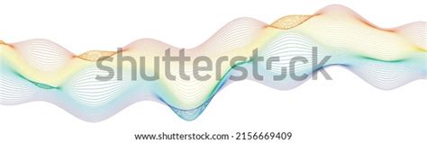 Abstract Background Wave Lines Vector Illustration Stock Vector