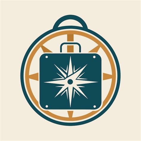 A Sleek Suitcase Opened To Reveal A Compass Neatly Tucked Inside Ready