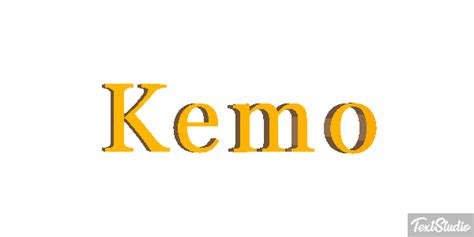 Kemo Name Animated  Logo Designs