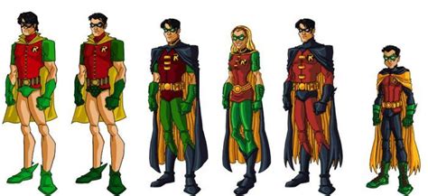Robin All Of Them By Vo5 Superhero Design Batman Comic Art Robin Suit