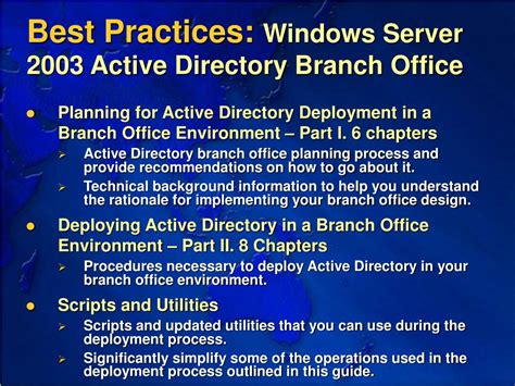 PPT Managing Windows Server And Active Directory Best Practices PowerPoint Presentation