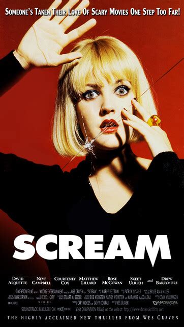 Scream Drew Barrymore Poster Scream Drew Barrymore Scary M Flickr