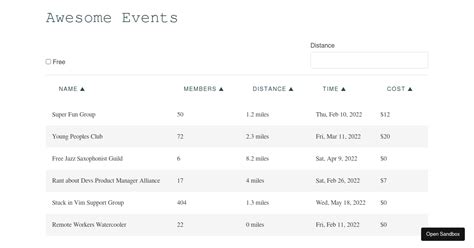 Coding Practicum Codesandbox