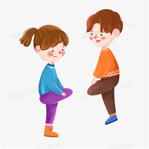 手绘卡通小孩斗鸡游戏素材图片免费下载png素材编号158i8p637图精灵