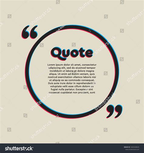 Vector Template Blank Circle Bubble Speech Stock Vector Royalty Free