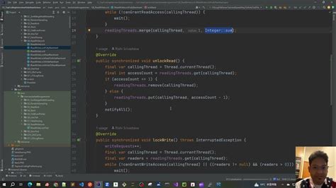 50 implement read write lock fully reentrant code demo youtube
