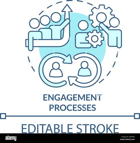 Engagement Processes Turquoise Concept Icon Stock Vector Image And Art Alamy
