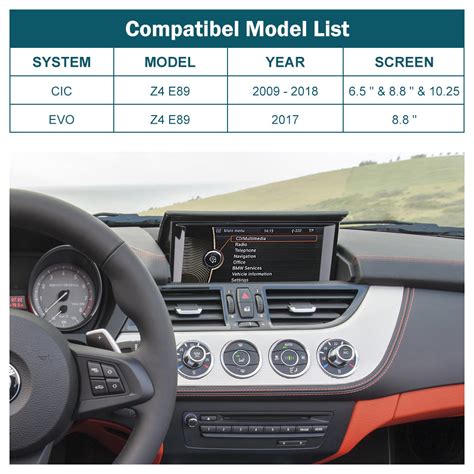 Wireless Carplay For Bmw Z4 E89 Cic Evo System Road Top