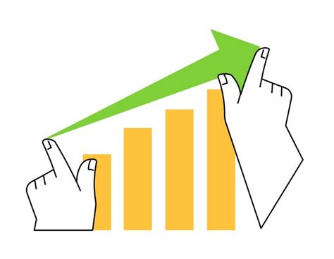 Happy Businessman And Growing Graph Of Bull Vector Image